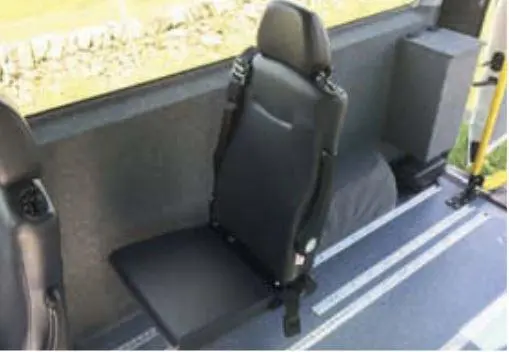 Tip and fold seating - Minibus Options