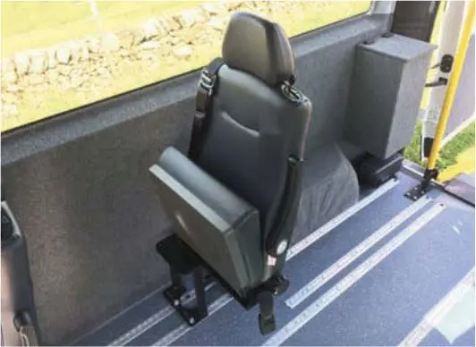Tip and fold seating - Minibus Options